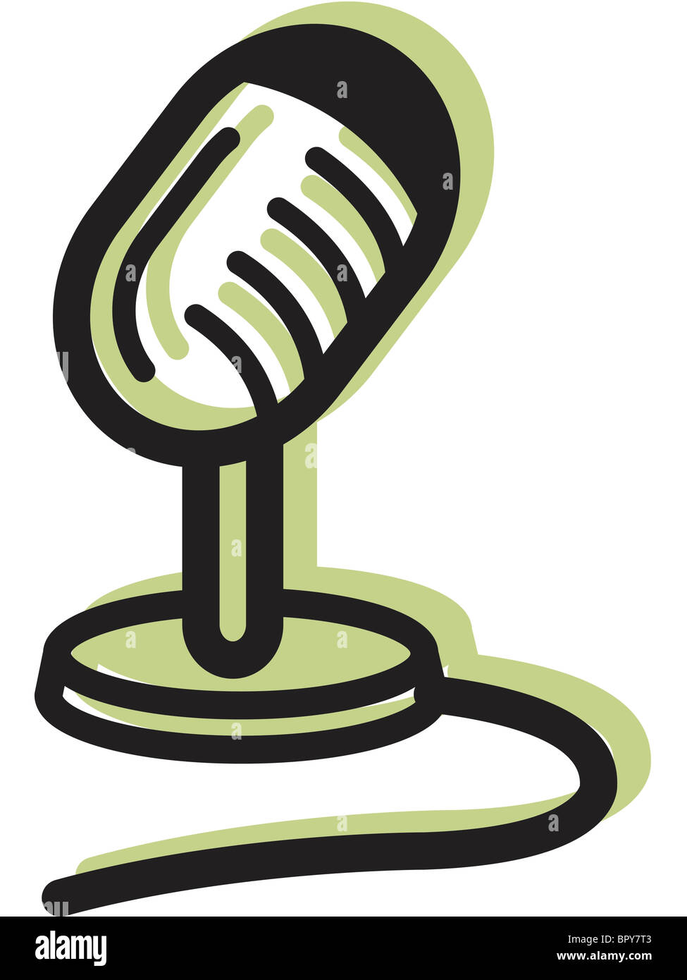 Illustration of a microphone Stock Photo - Alamy