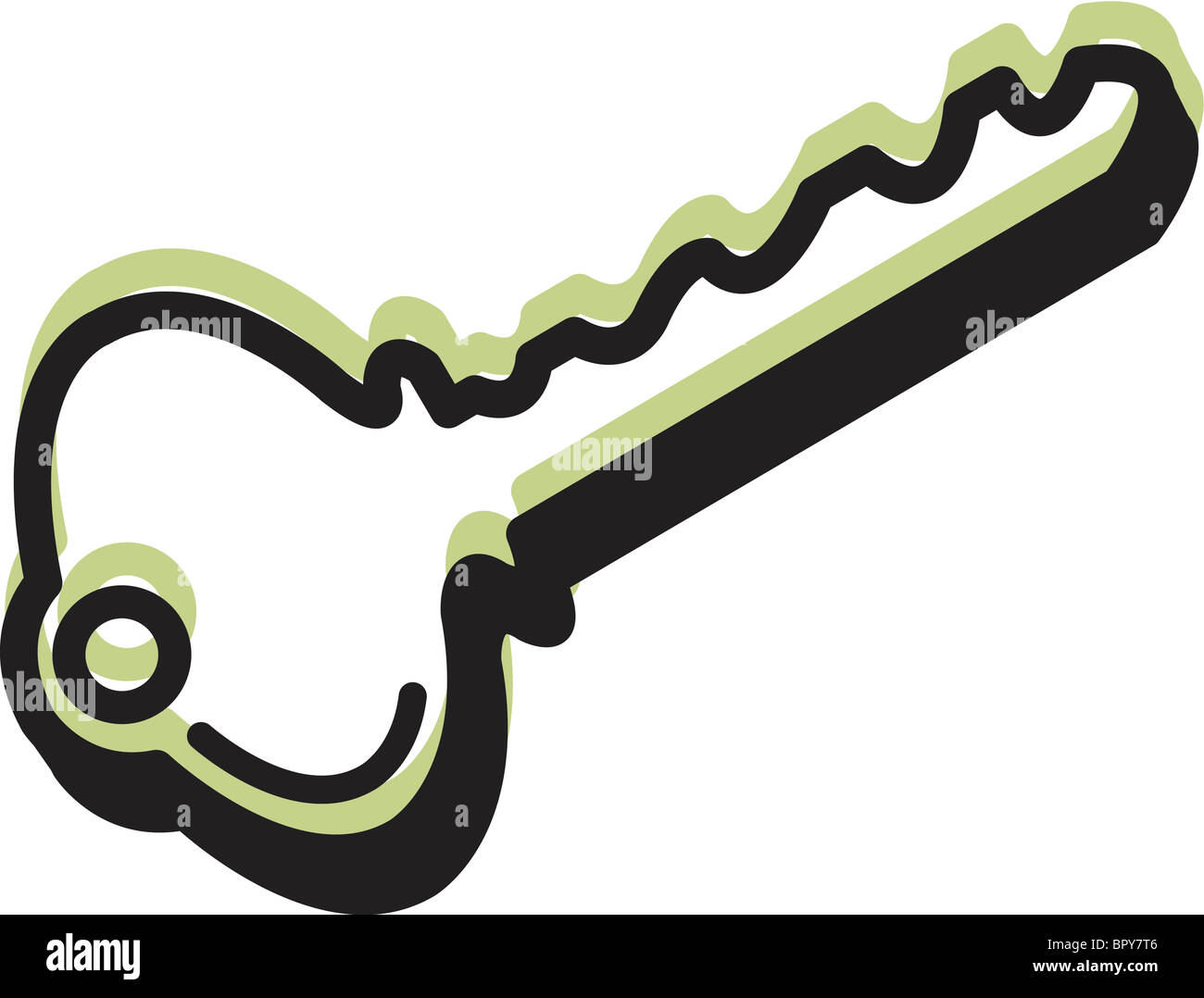 Illustration of a key Stock Photo - Alamy