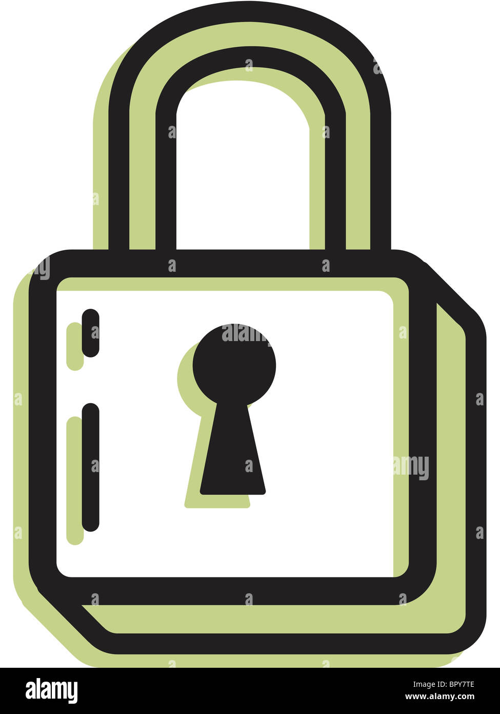 Unlocked padlock clipart hi-res stock photography and images - Alamy