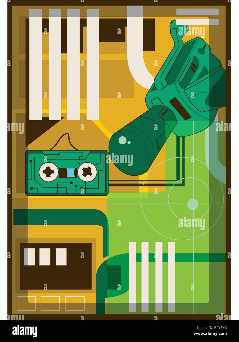 An illustration of multimedia technology Stock Photo - Alamy