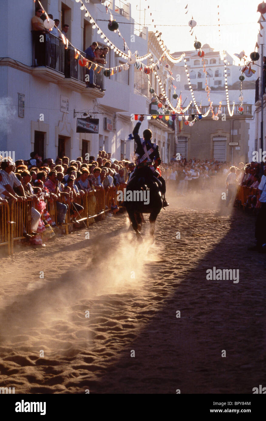 Horse riding demonstration, Turre Fiesta, Turre, Almeria Province ...