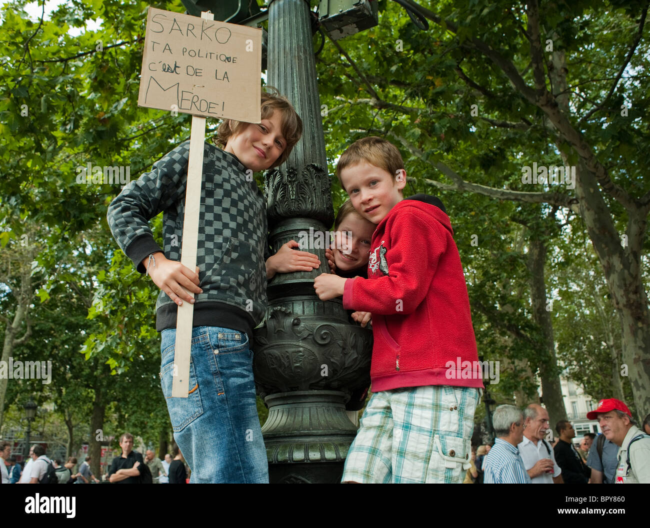 Paris, France, Millions strike in France over pension reforms, Young ...