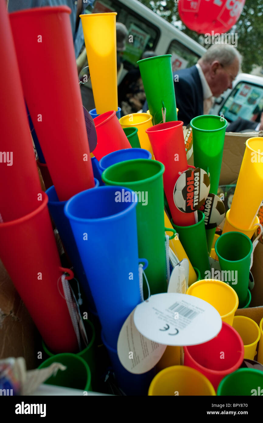 Paris, France, Detail, Colorful Horns on Display on Street Stock Photo ...