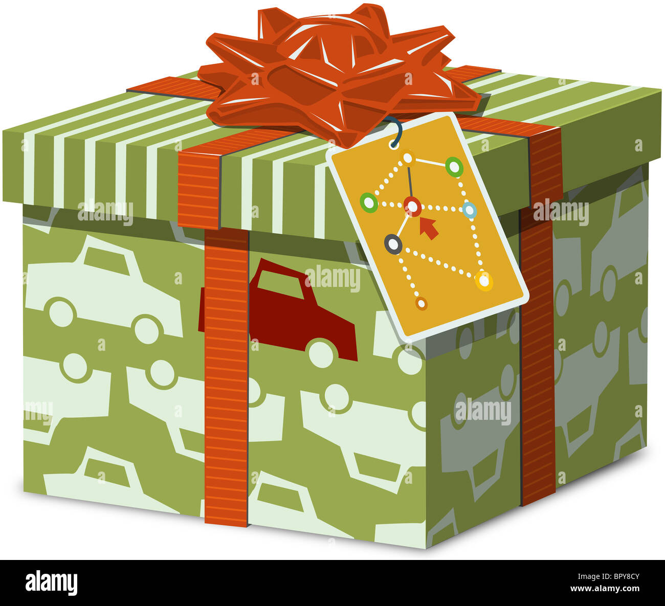 Car wrapped in a ribbon hi-res stock photography and images - Alamy