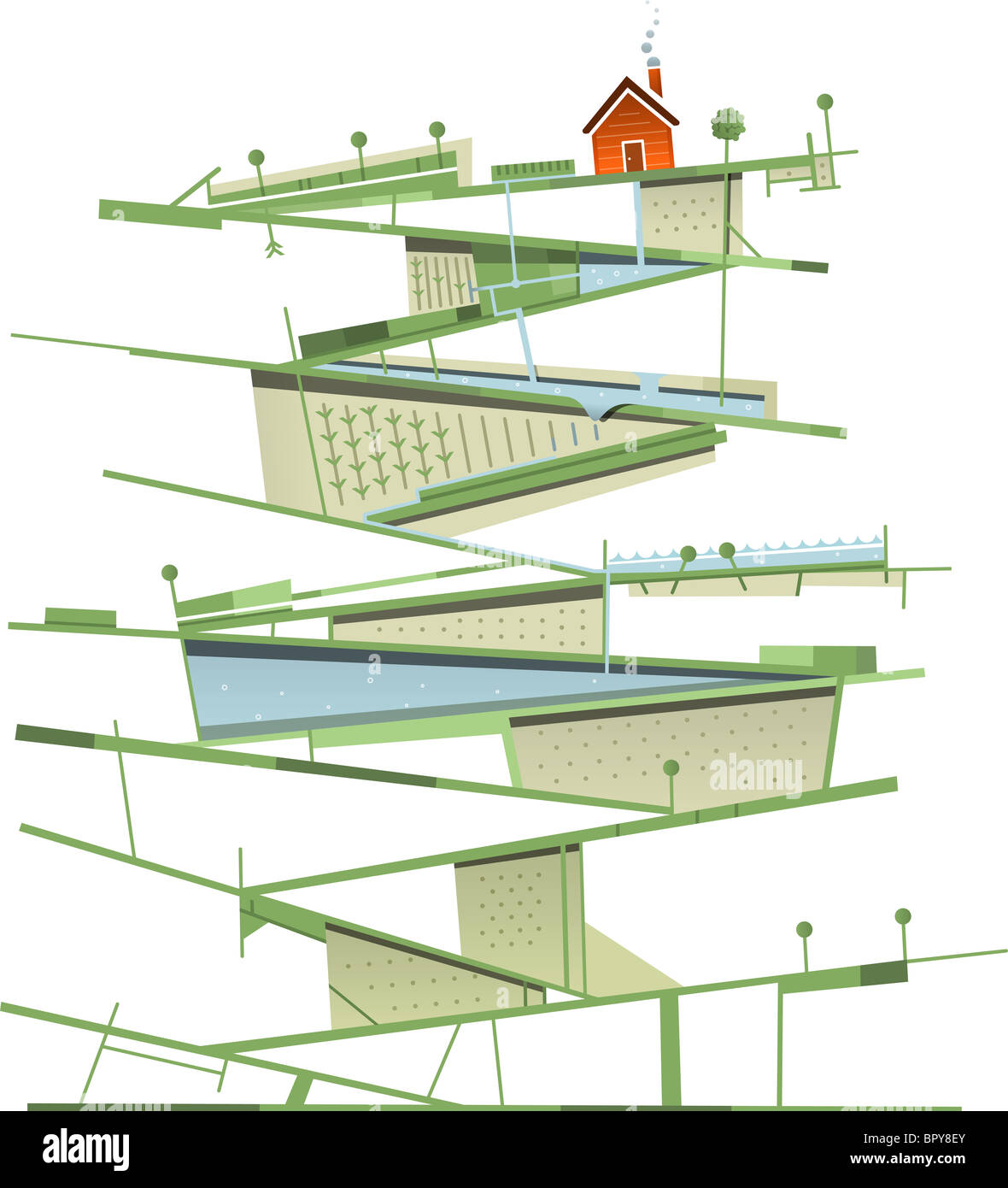 Uneven farm structure hi-res stock photography and images - Alamy