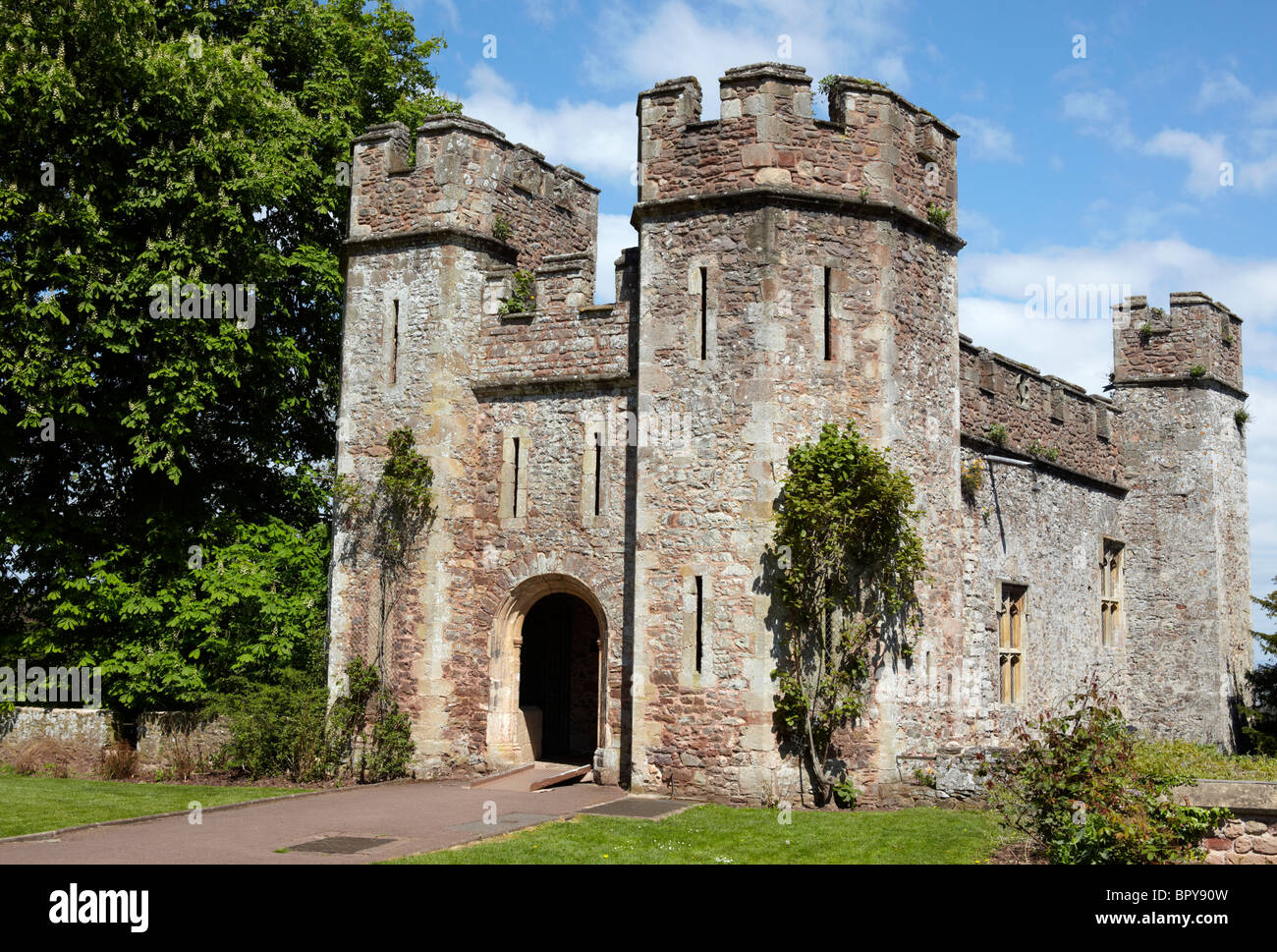 The Gatehouse Dunster Castle Devon UK Europe Stock Photo - Alamy