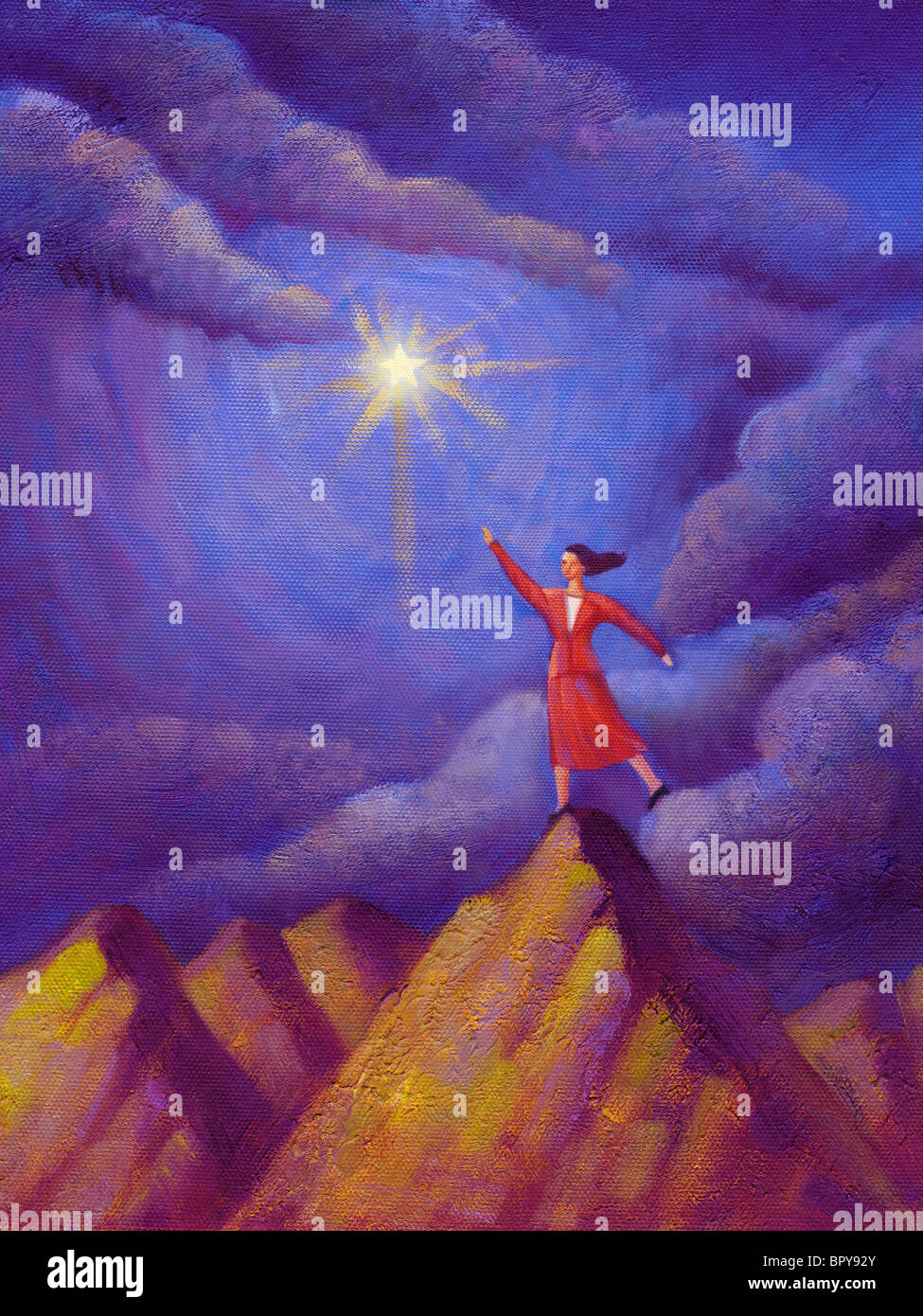 Reaching for the star hi-res stock photography and images - Alamy