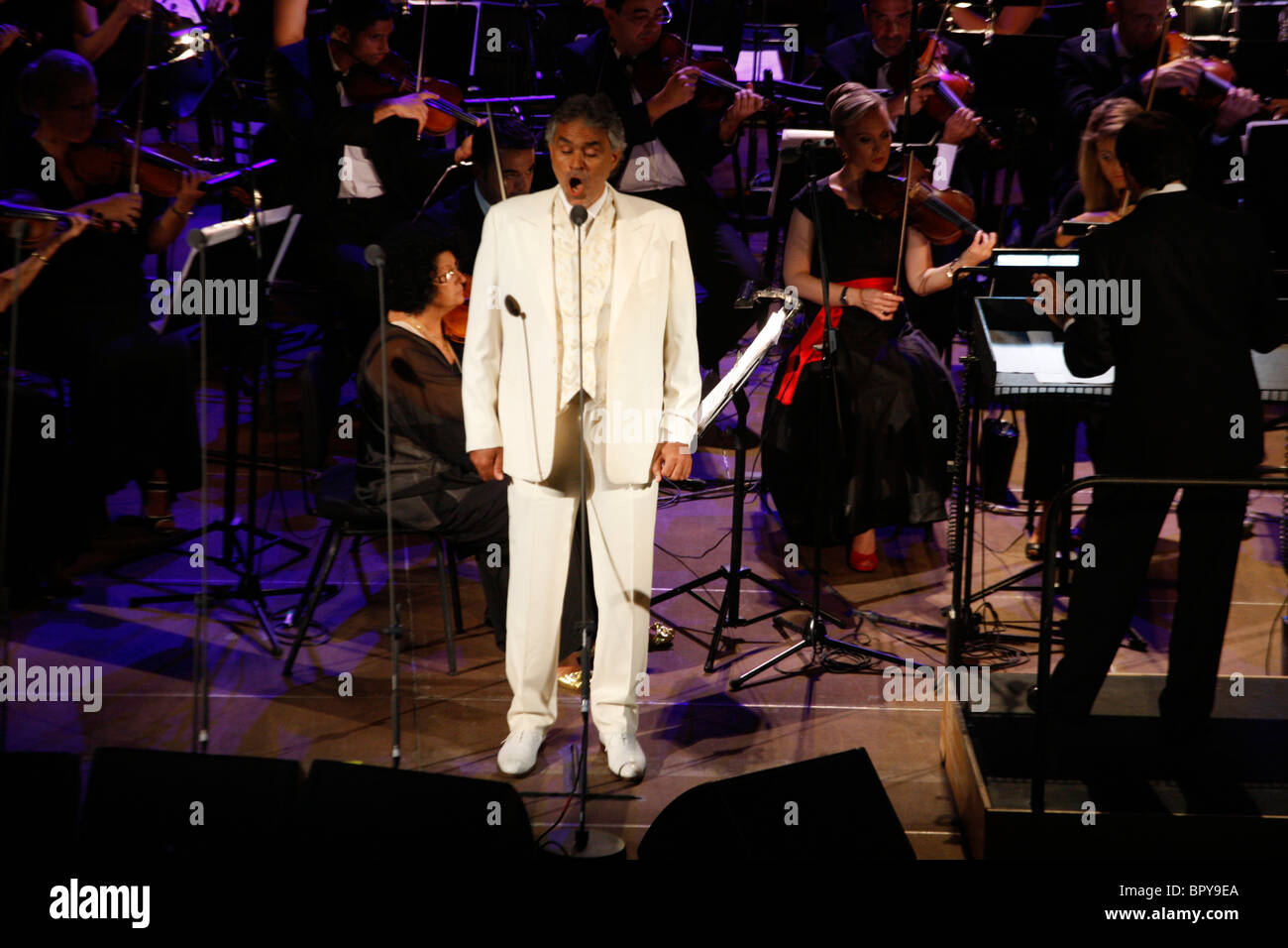 Singer Andrea Bocelli Stock Photo - Alamy