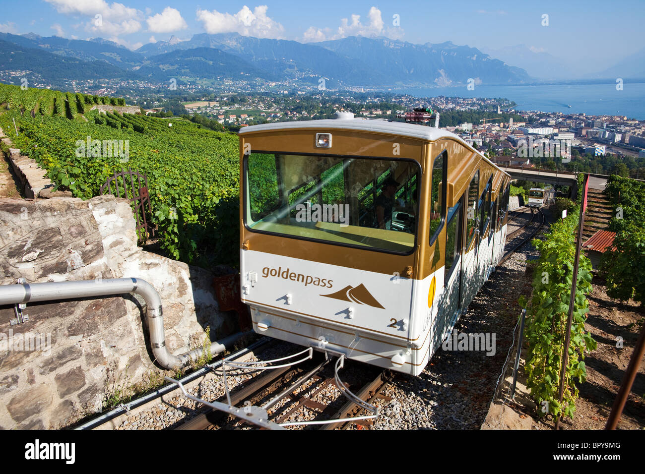 Switzerland mountain funicular hi-res stock photography and images - Alamy