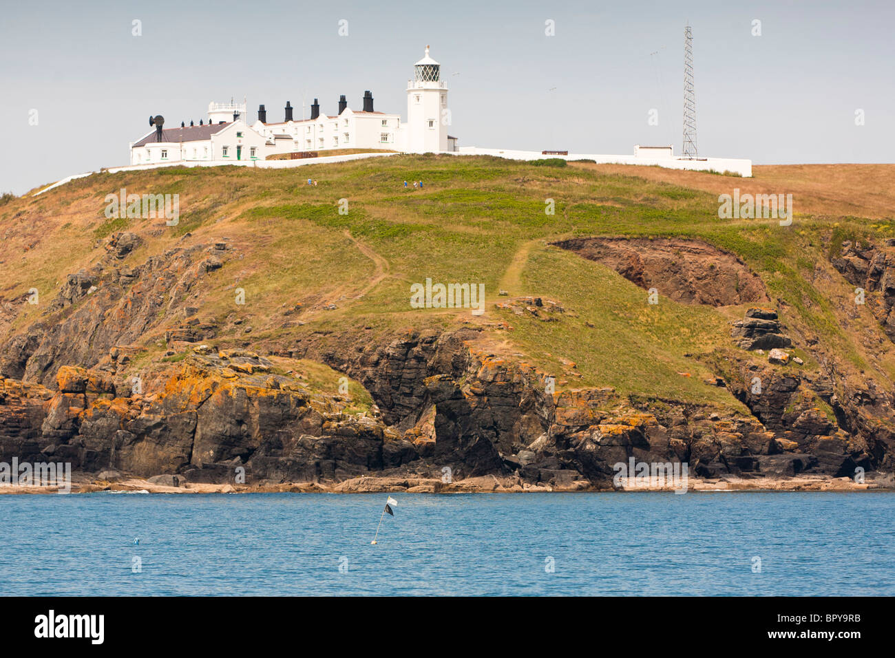 Lizard Lighthouse from the sea Stock Photo - Alamy
