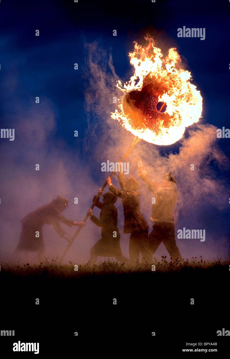 Poppy burning hi-res stock photography and images - Alamy