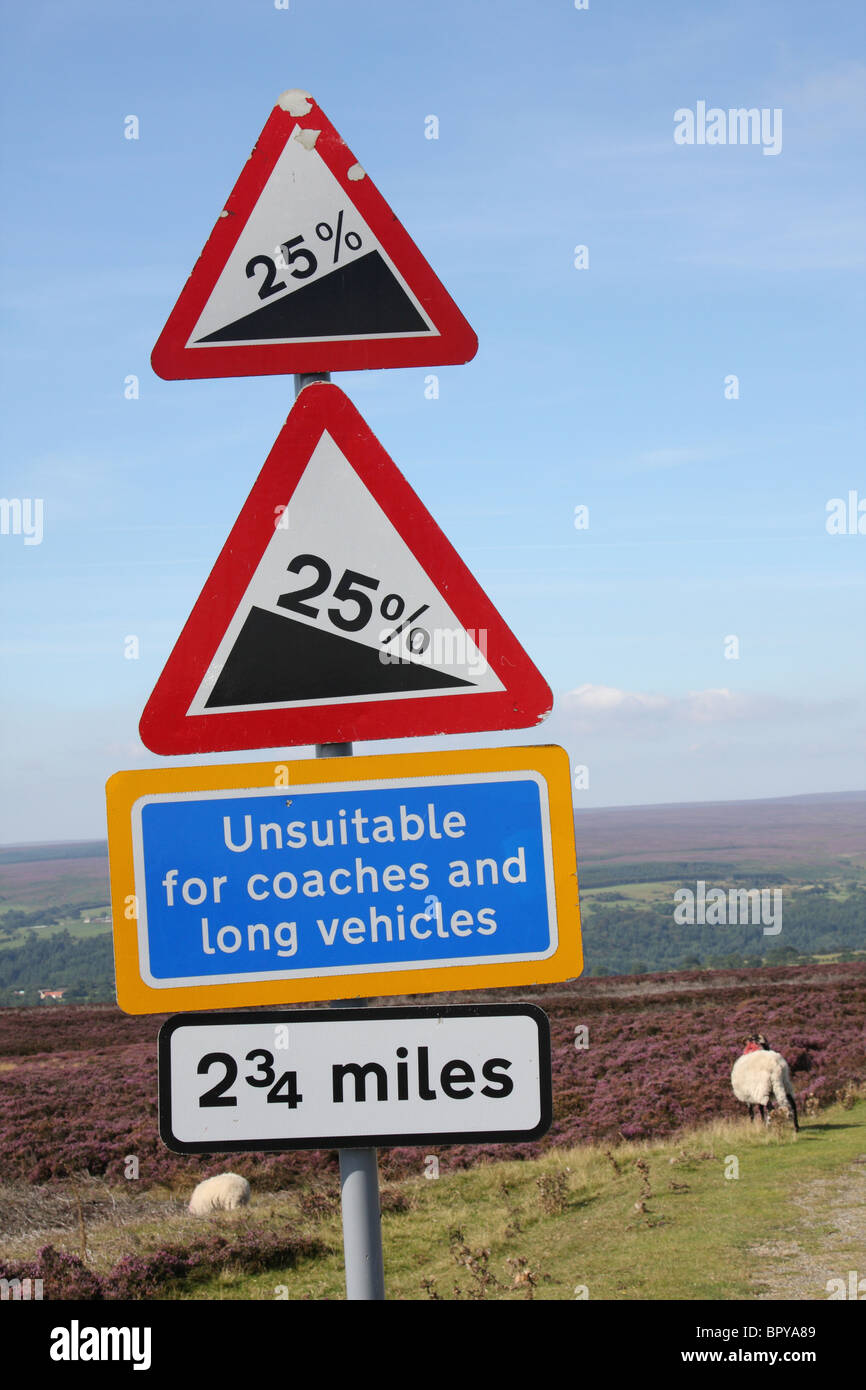 Road Signs North Yorkshire High Resolution Stock Photography and Images ...