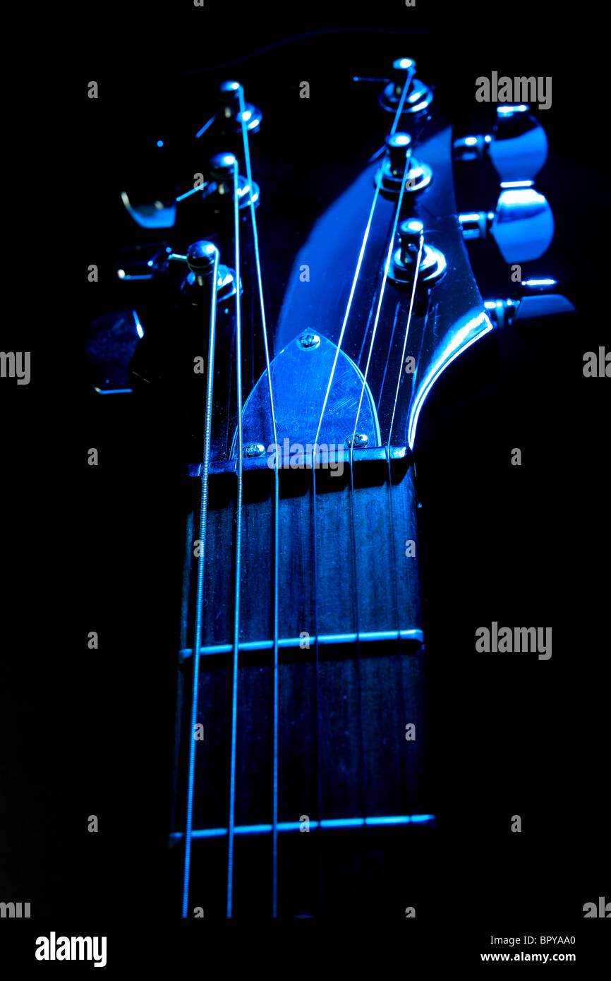Electric guitar blue hi-res stock photography and images - Alamy