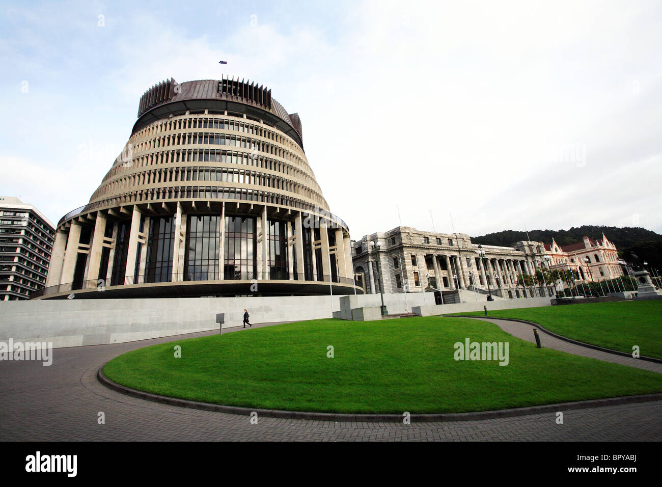Beehive Wellington North Island New Zealand Stock Photo - Alamy