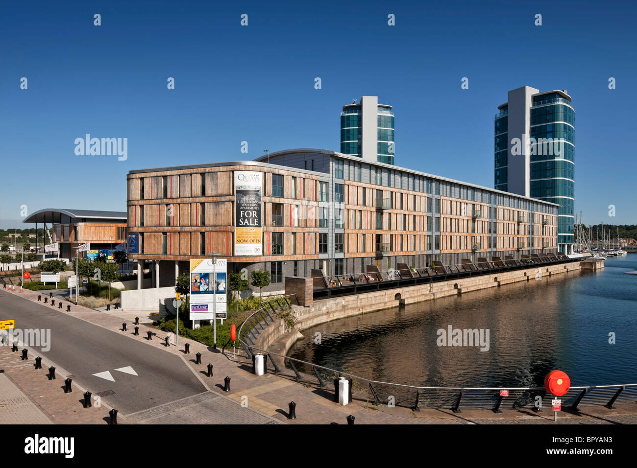 The Quays development at Chatham Maritime, Kent Stock Photo - Alamy