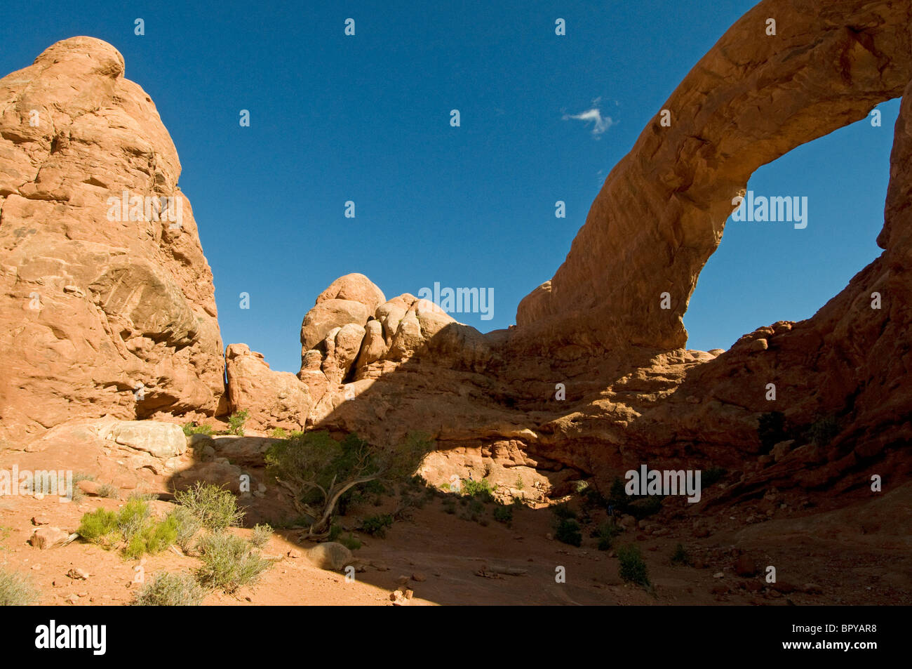 Window Arch with people Arches National Park Moab Utah Stock Photo - Alamy