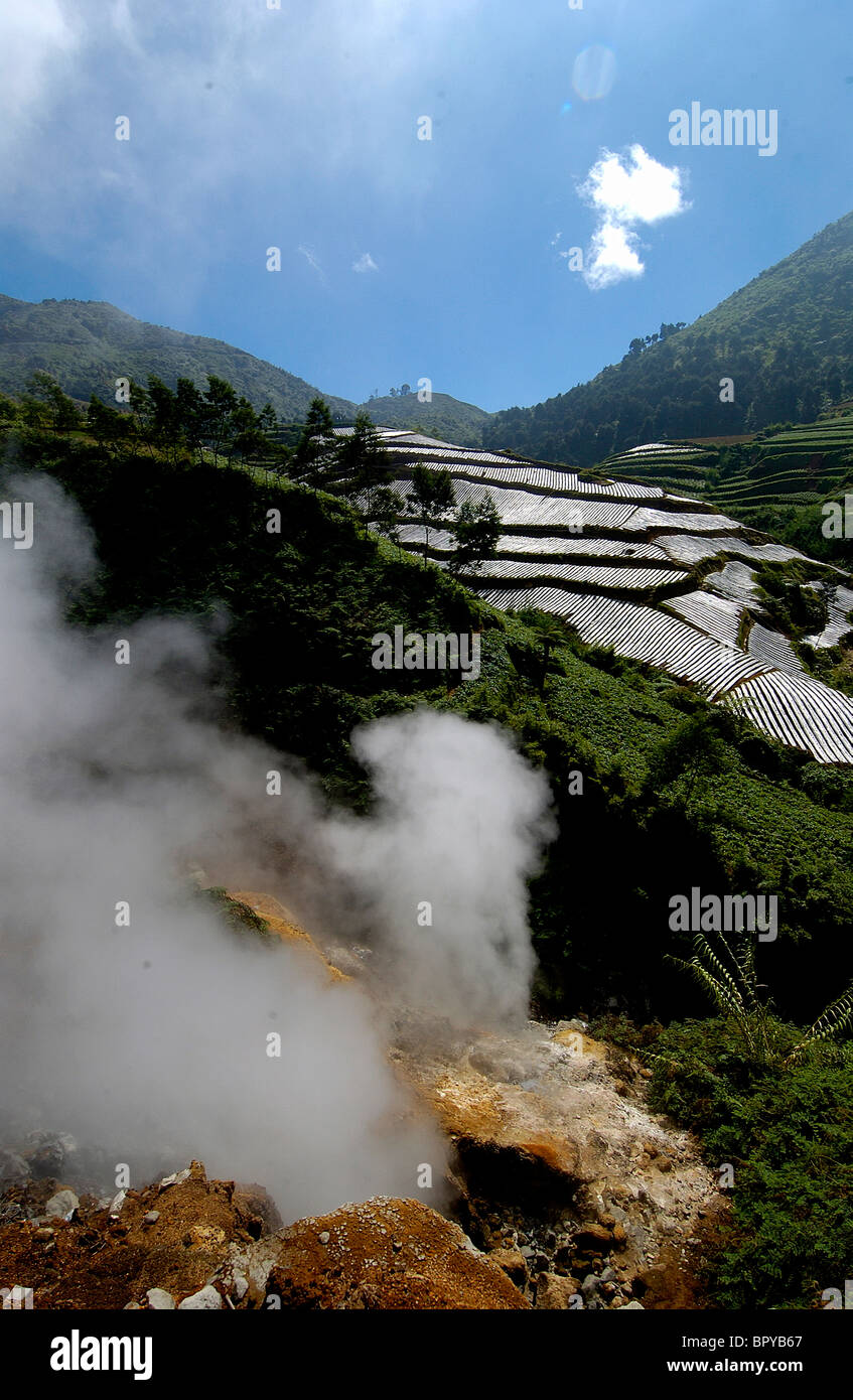 Dieng Highland Java Indonesia Stock Photo - Alamy