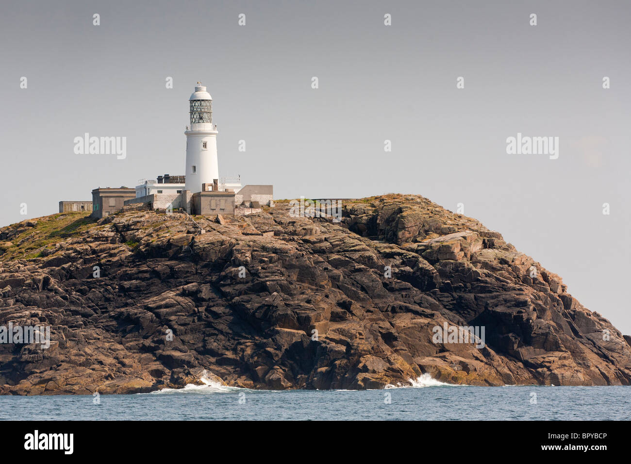 Round Island Lighthouse, Isles of Scilly Stock Photo - Alamy