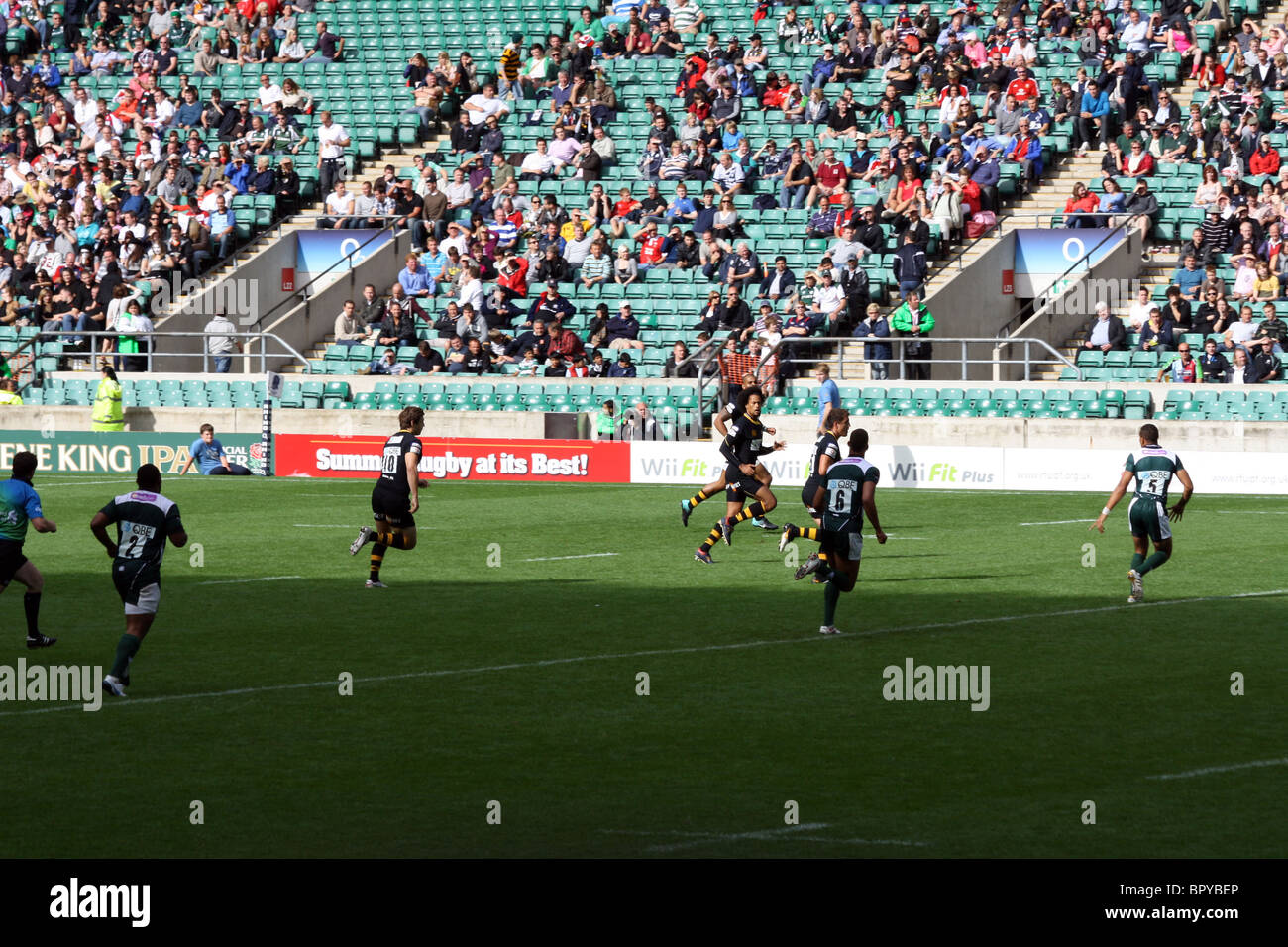 London Wasps playing London Irish at the Middlesex Charity 7's ...