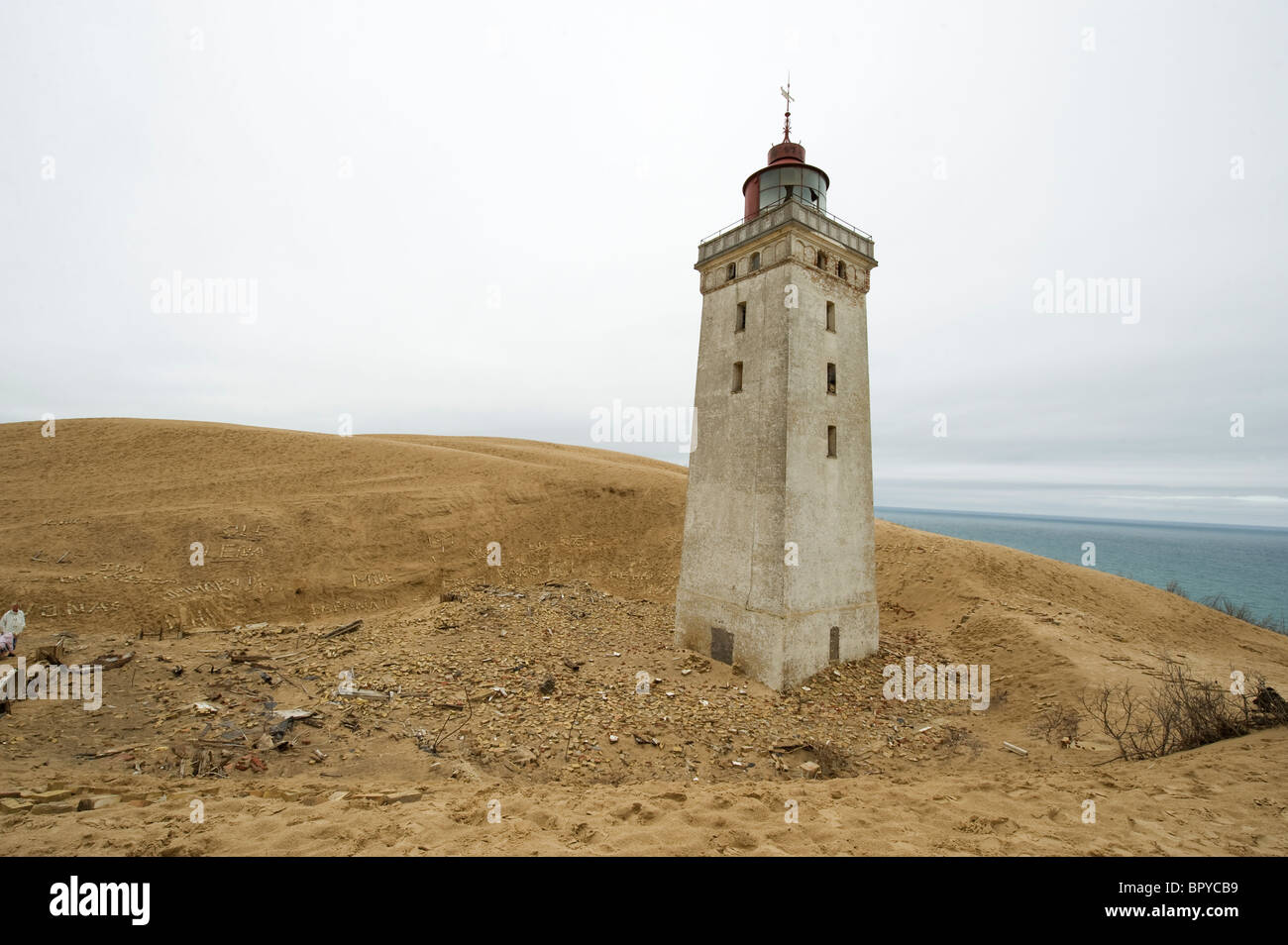 Rubjerg Knude lighthouse, ruined by sand erosion,Jyland Denmark Stock ...