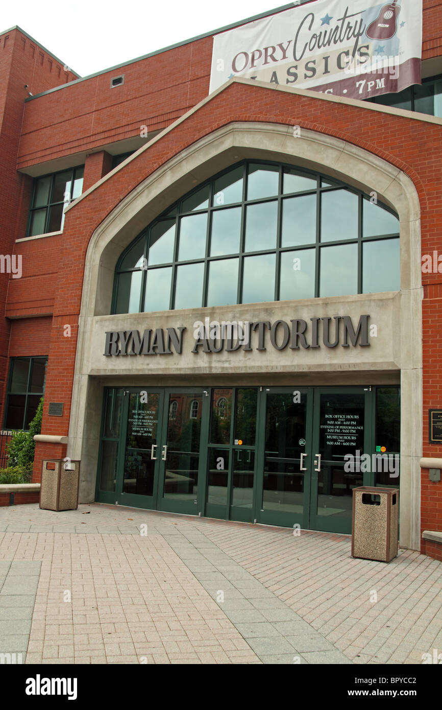 Ryman Auditorium, Nashville, Tennessee, USA - opened 1892. Original ...