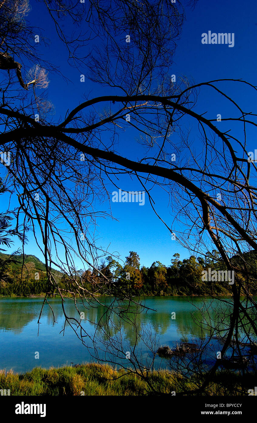 lake landscape on dieng highland, java, Indonesia Stock Photo - Alamy