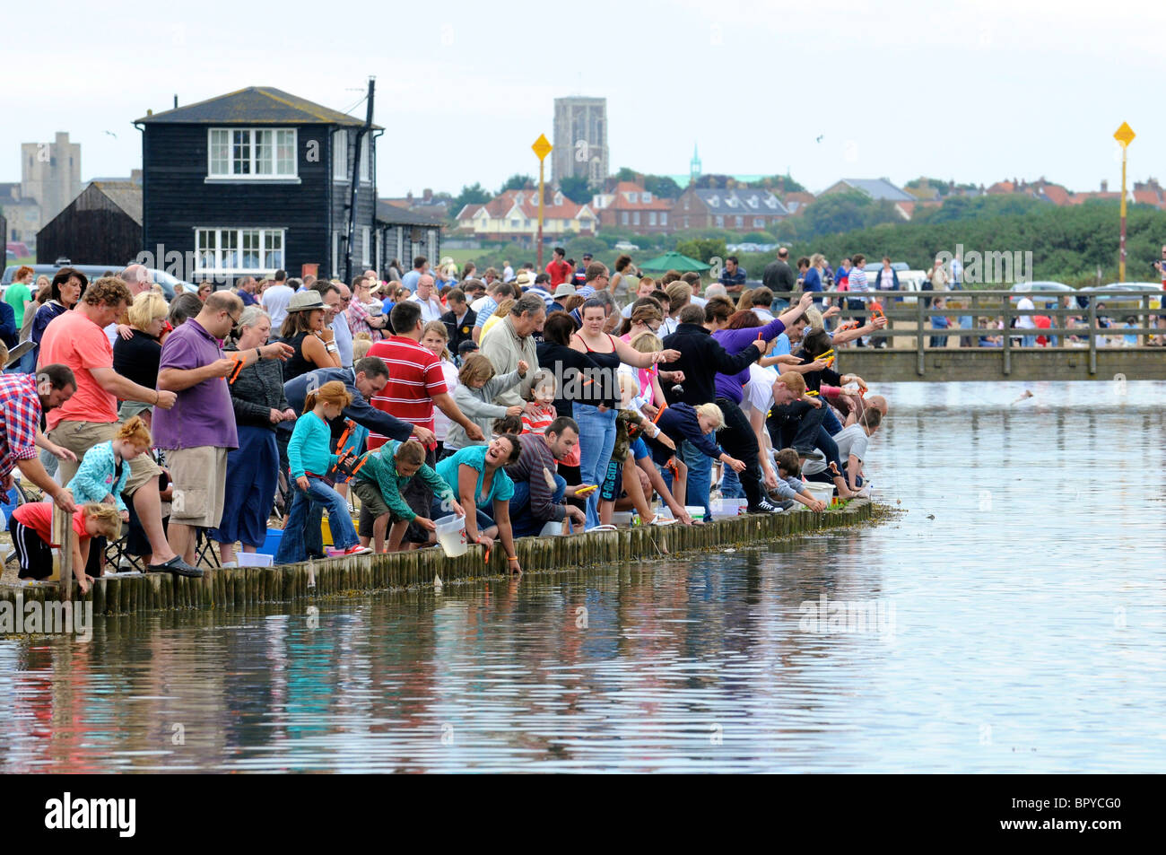 Walberswick, Suffolk. The Annual British Open Crabbing Championship at ...