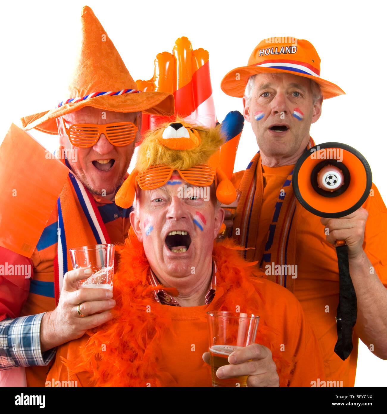 Dutch orange fans hi-res stock photography and images - Alamy