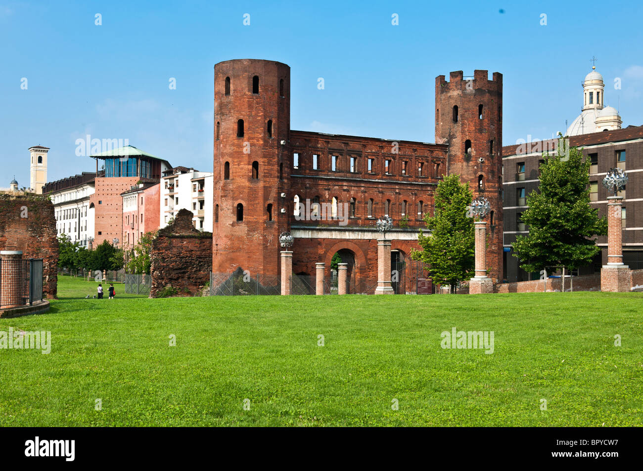 Italy,Turin,the Porta Palatina Stock Photo - Alamy