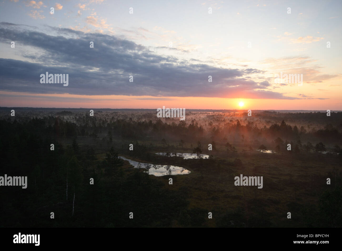 Sunrise in Mukri Stock Photo - Alamy