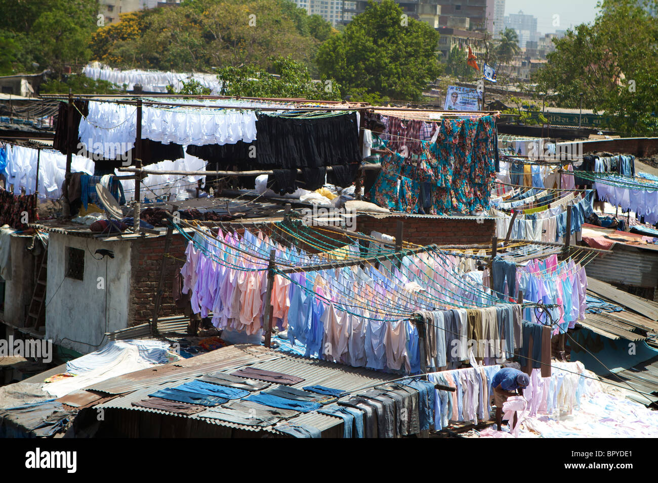 mahalaxmi dhobi ghat Stock Photo - Alamy