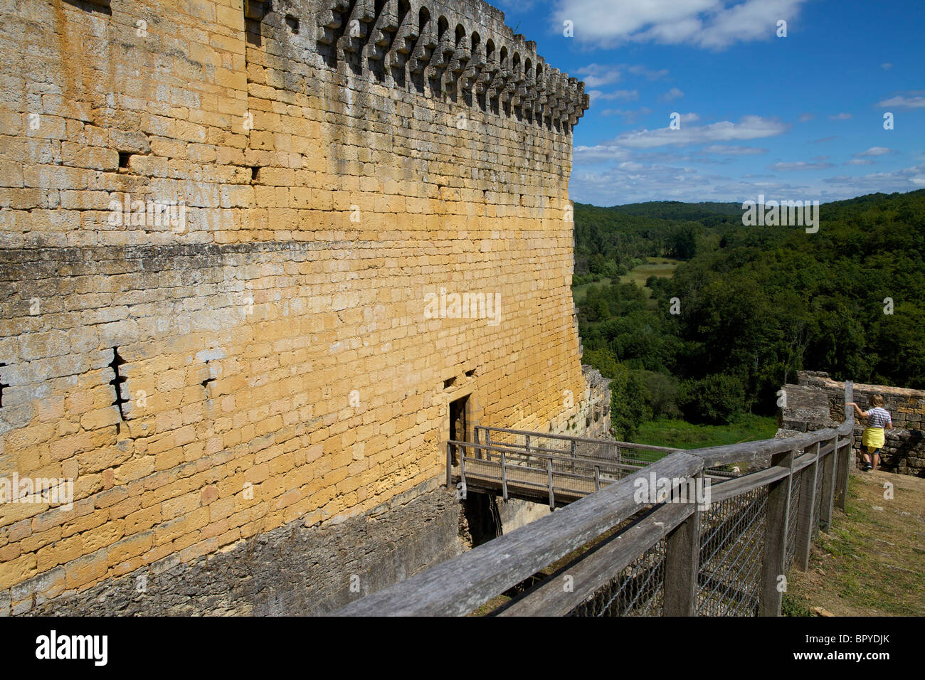 The ruins of Commarque Castle in the Dordogne France used as a location ...