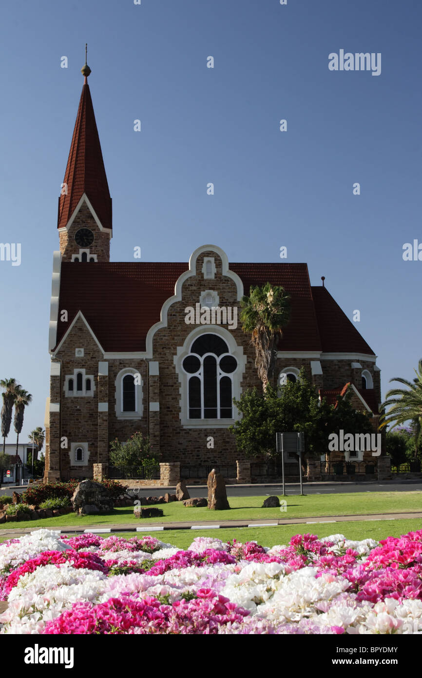 The Christ Church, a historic landmark in Windhoek, Namibia Stock Photo ...