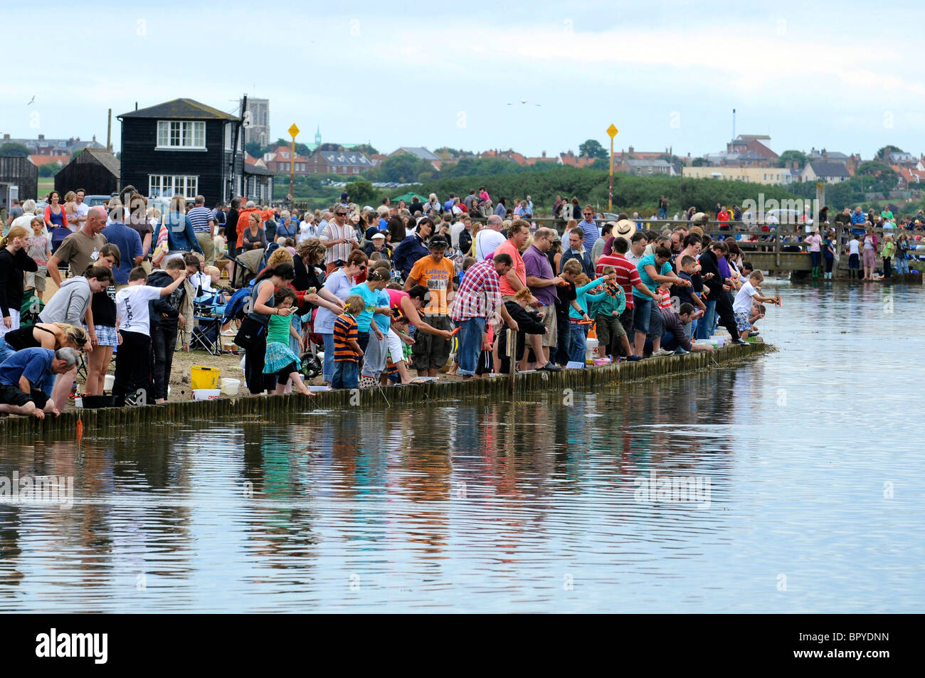 Walberswick, Suffolk. The Annual British Open Crabbing Championship at ...