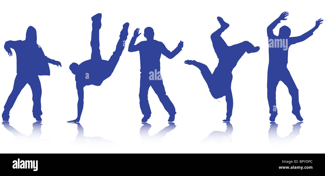 Three young dancers Cut Out Stock Images & Pictures - Alamy
