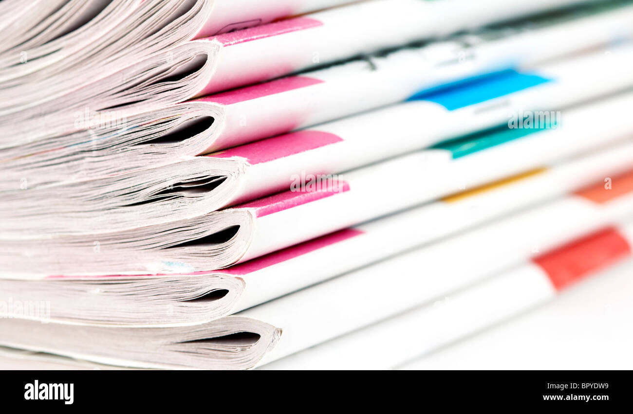 stack of magazine Stock Photo - Alamy