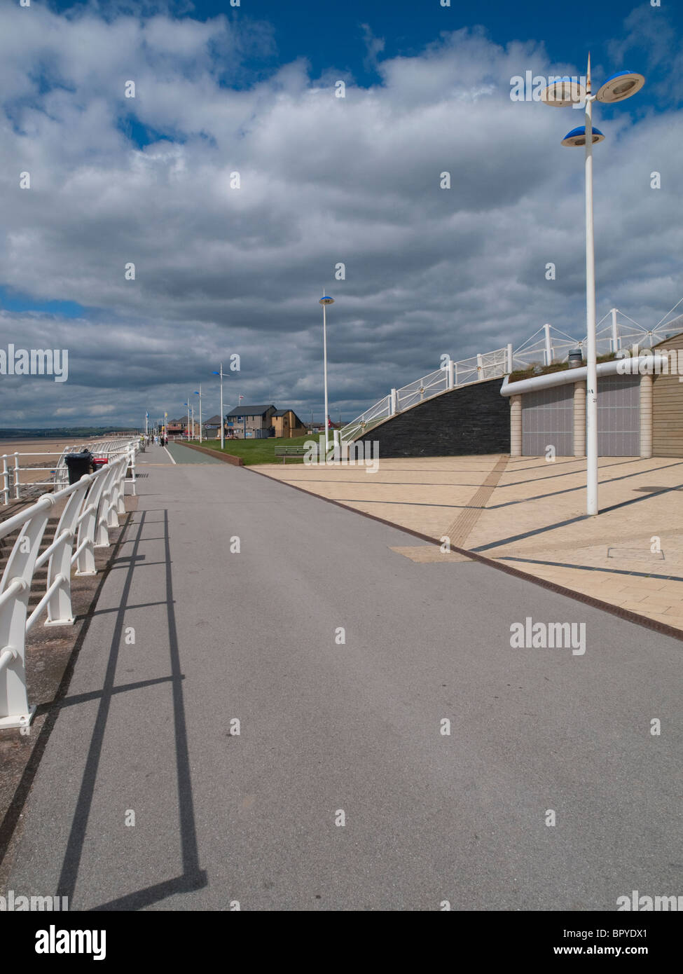 The path by Aberavon Beach, Port Talbot South Wales Stock Photo - Alamy