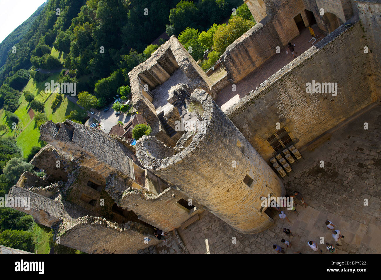 Bonaguil castle in Aquitaine in France Stock Photo - Alamy