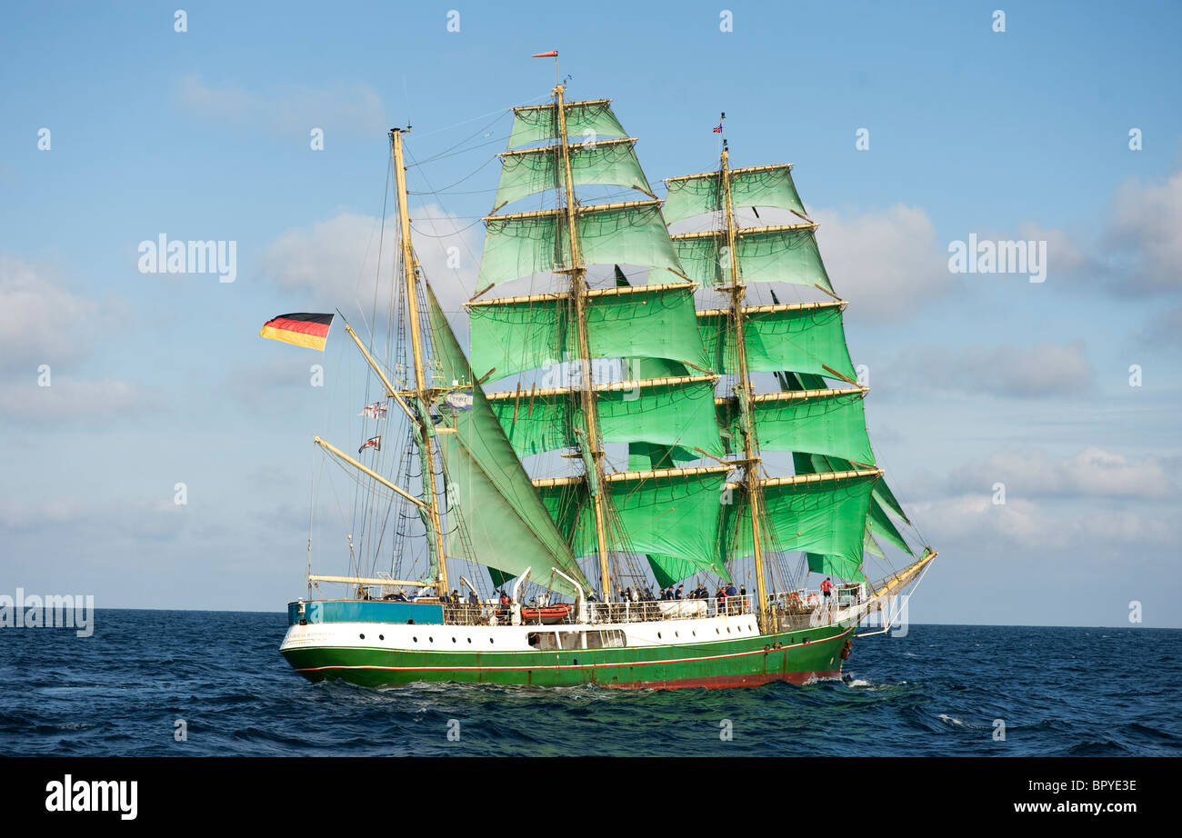 Sailing ships in "Tall Ship Race" Kristiansand Norway 2010 Stock Photo ...