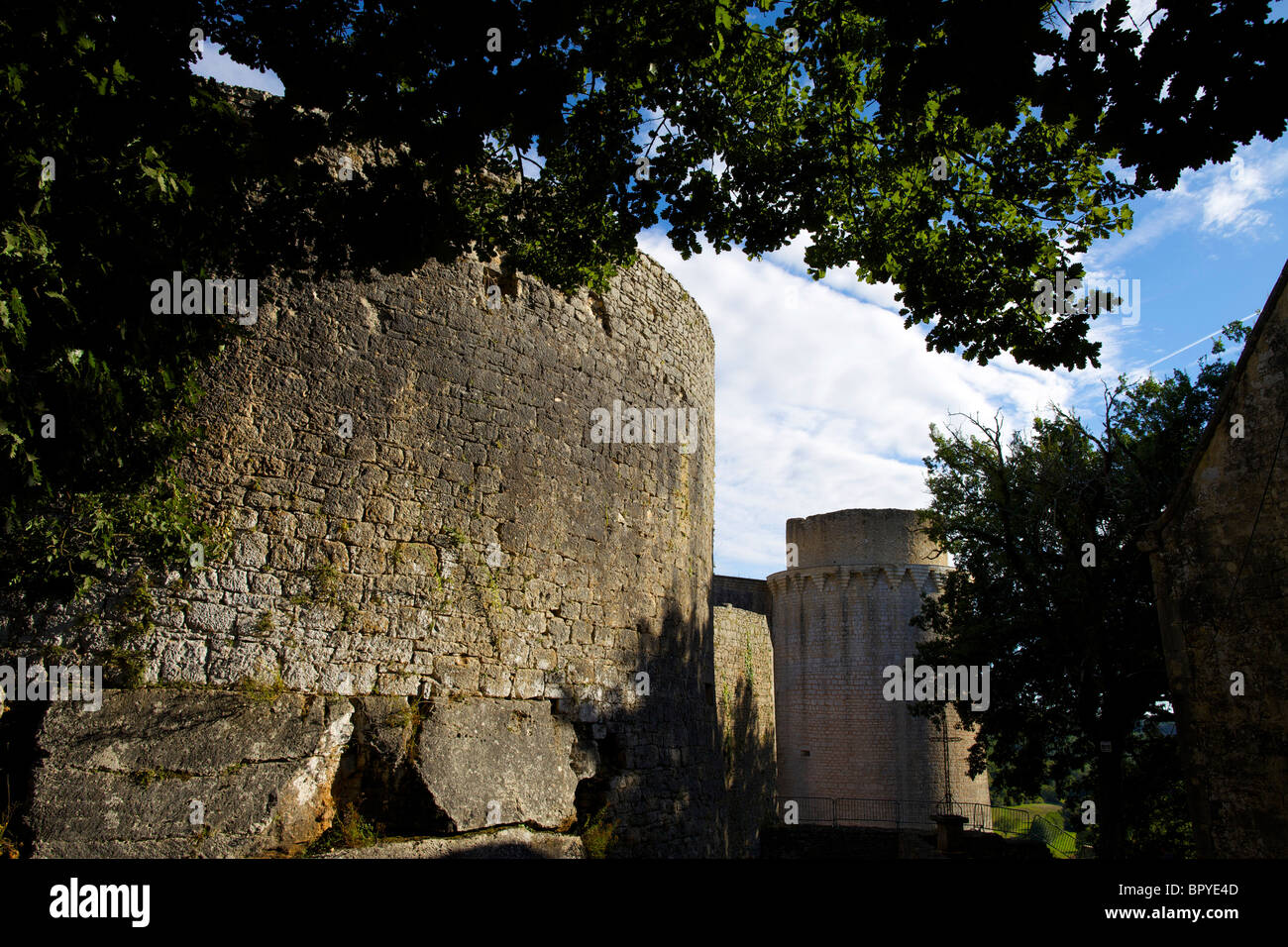Bonaguil castle in Aquitaine in France Stock Photo - Alamy