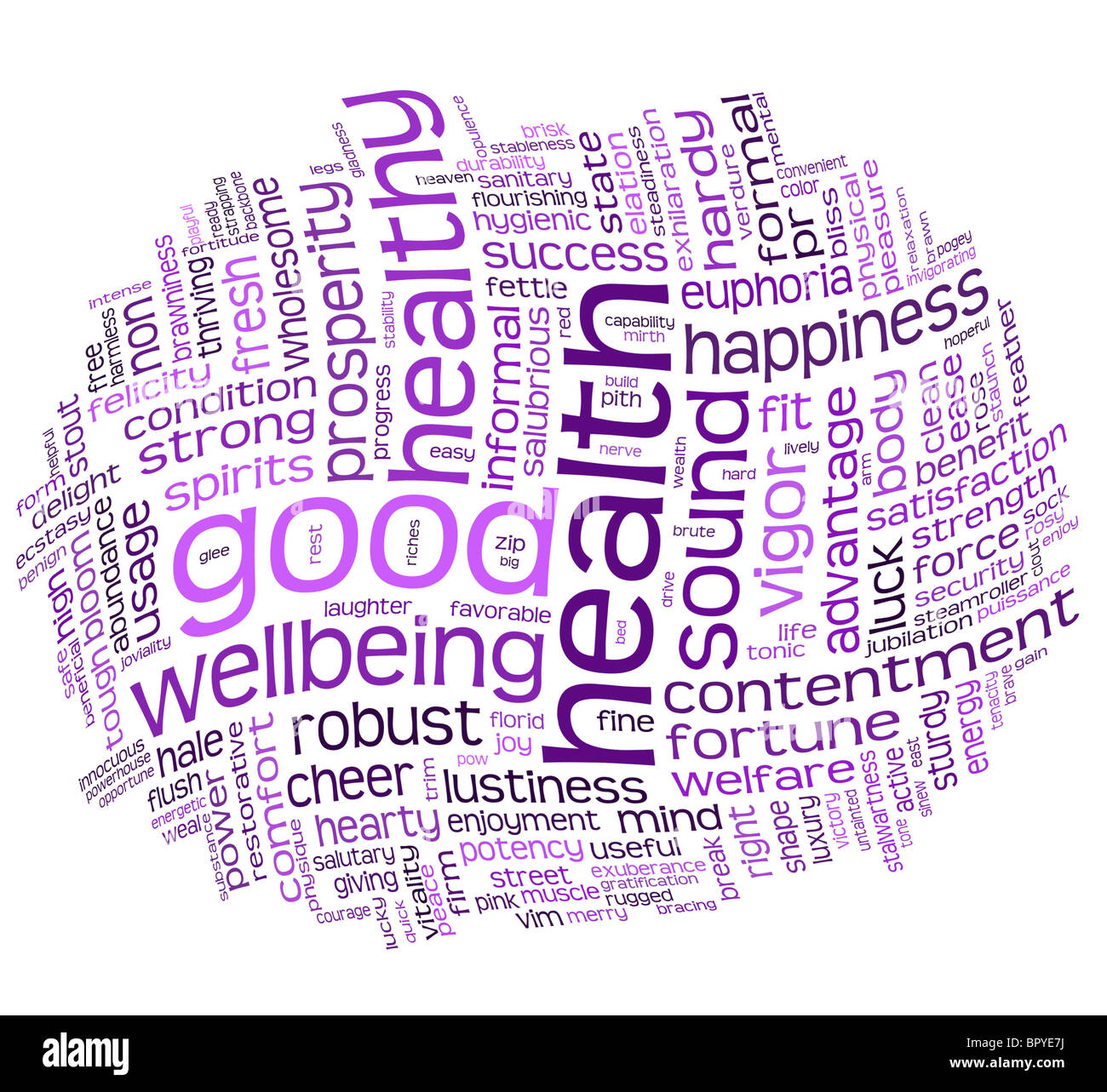 Good health wellbeing tag word hi-res stock photography and images - Alamy