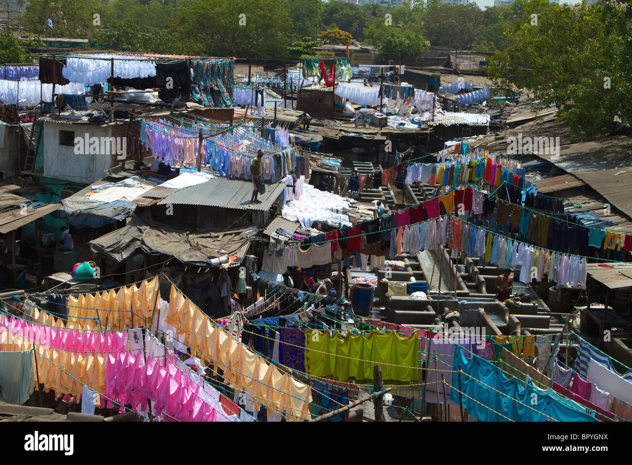 mahalaxmi dhobi ghat Stock Photo - Alamy