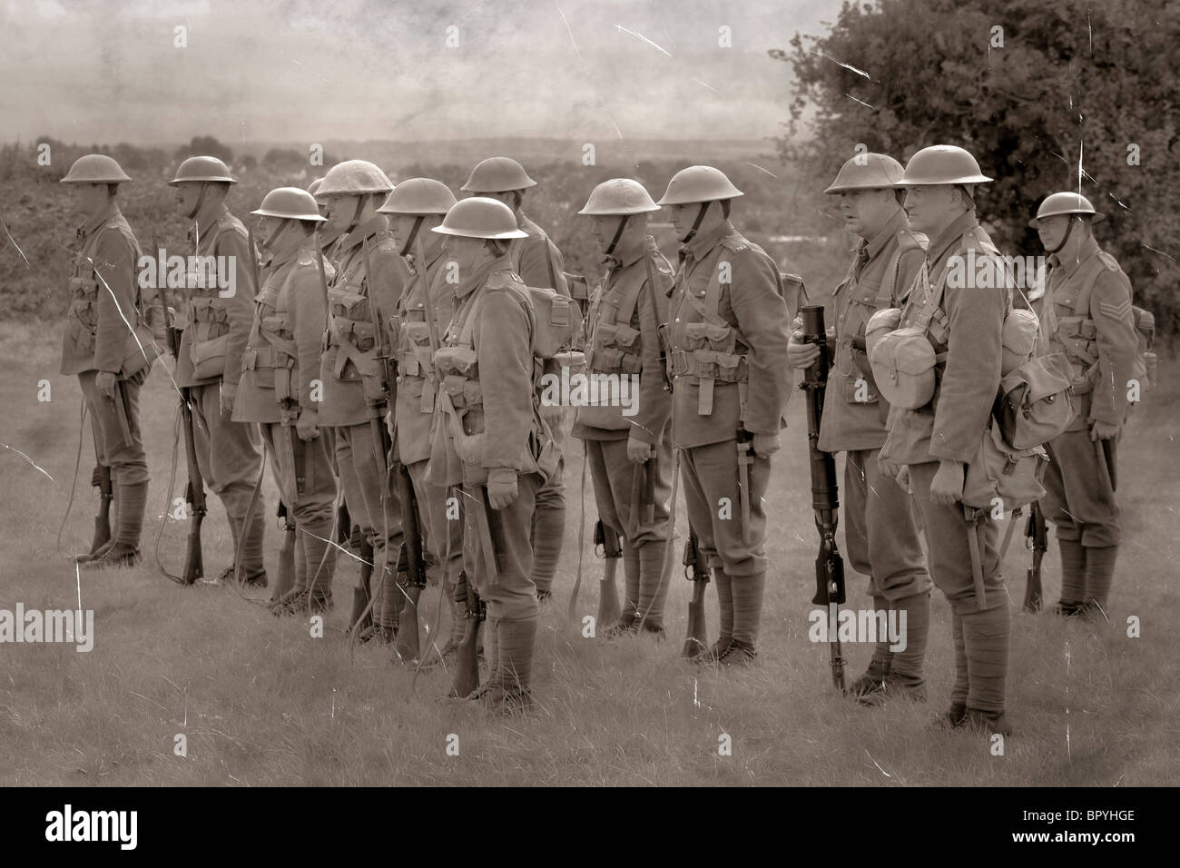 Ww1 british infantry soldiers training hi-res stock photography and ...