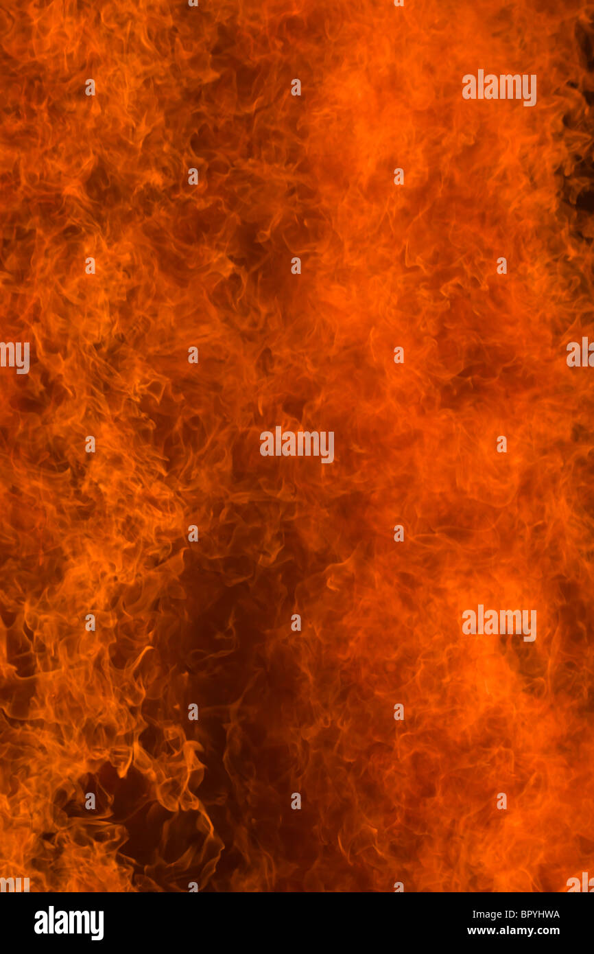 Fire background with orange flames Stock Photo - Alamy