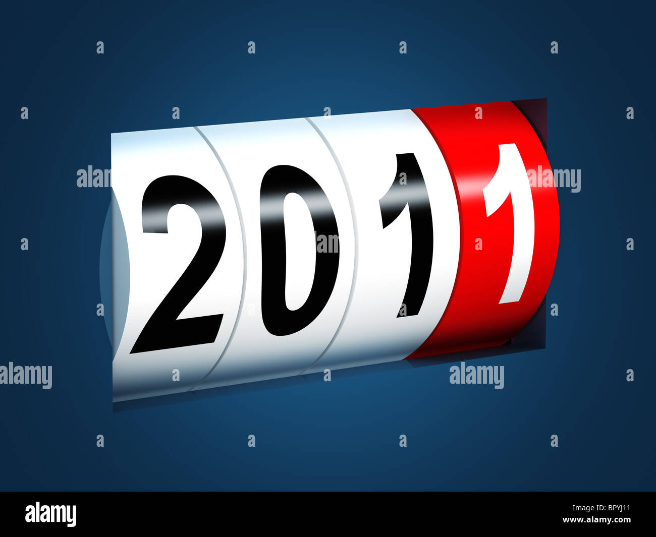 2011 new year background 3d image Stock Photo - Alamy