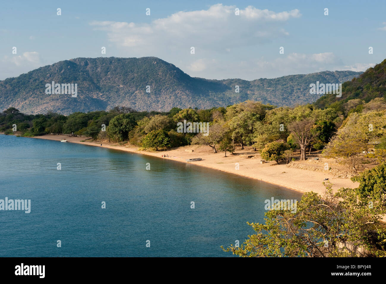 beach in Lake Malawi National Park, Cape Maclear, Malawi Stock Photo ...