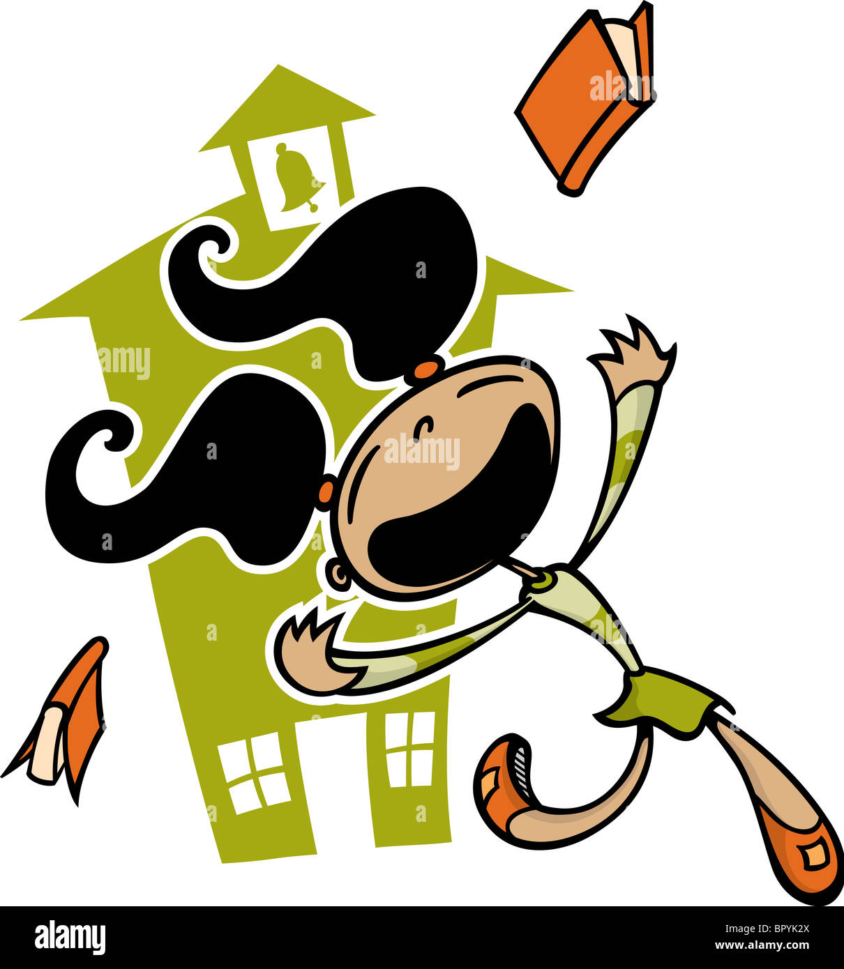 Throwing books away hi-res stock photography and images - Alamy