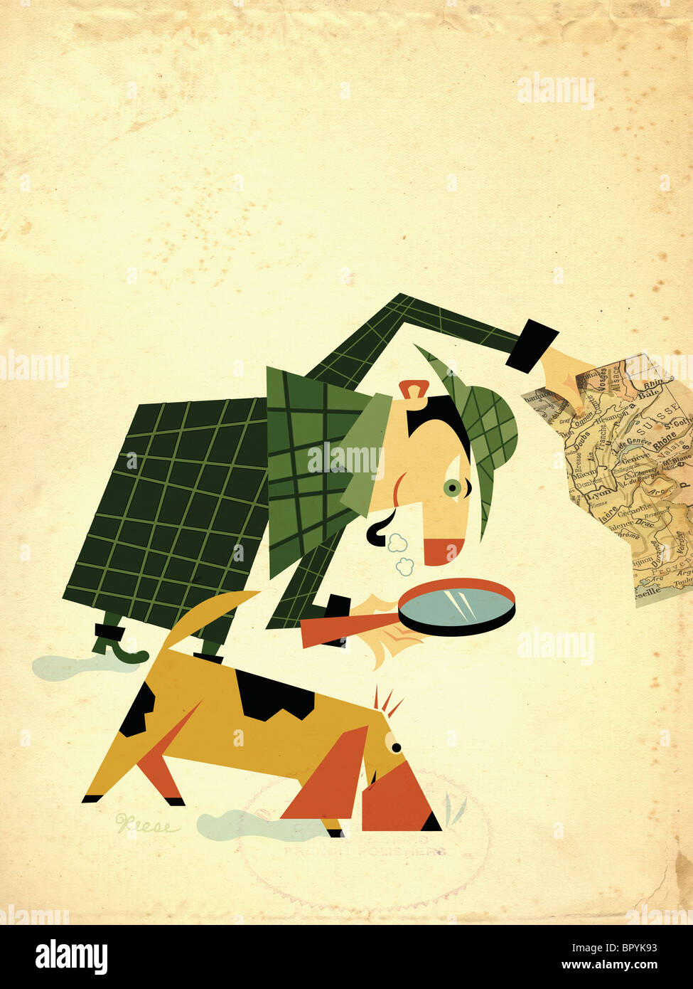 Detective magnifying glass hi-res stock photography and images - Alamy