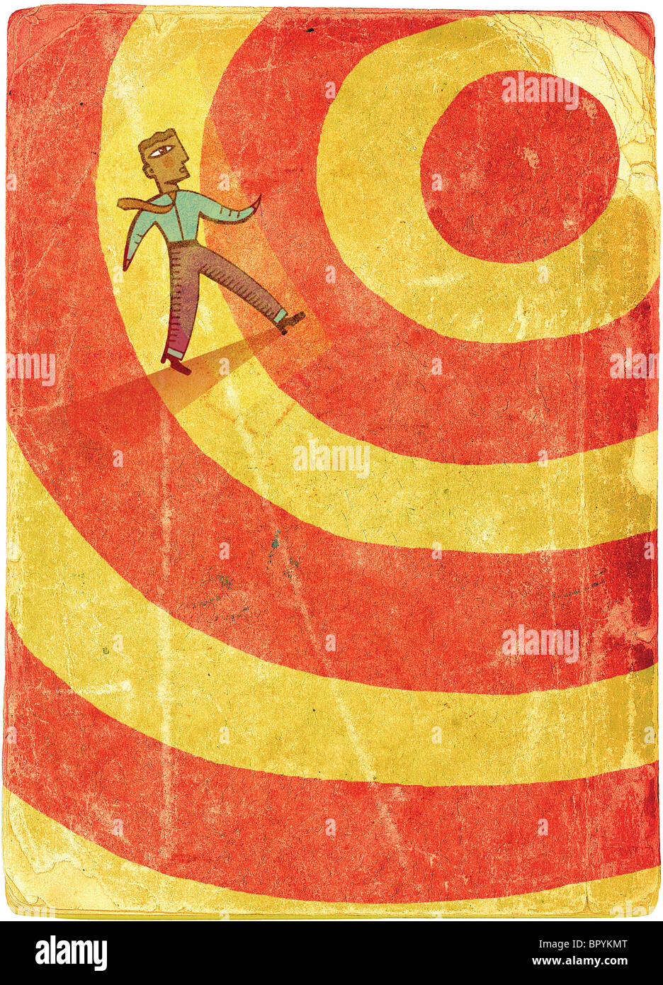 Man walking towards a painting hi-res stock photography and images - Alamy