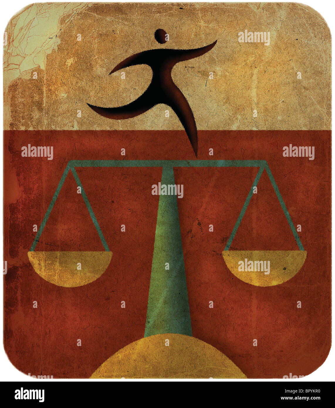 Scale of justice cartoon hi-res stock photography and images - Alamy